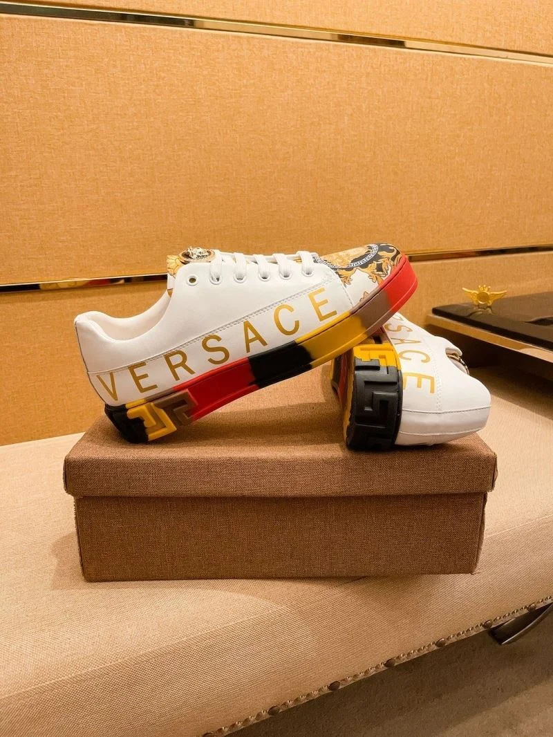 Brand-authenticated Versace Low Shoes