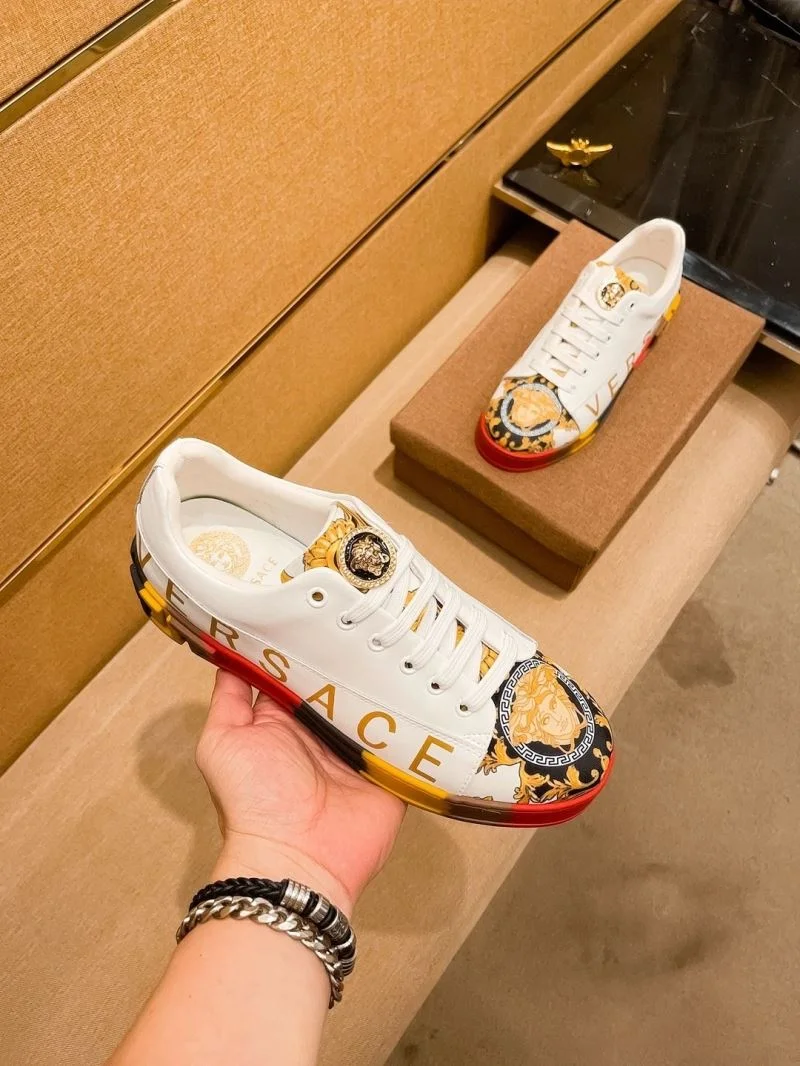 Brand-authenticated Versace Low Shoes