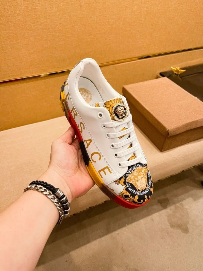 Brand-authenticated Versace Low Shoes