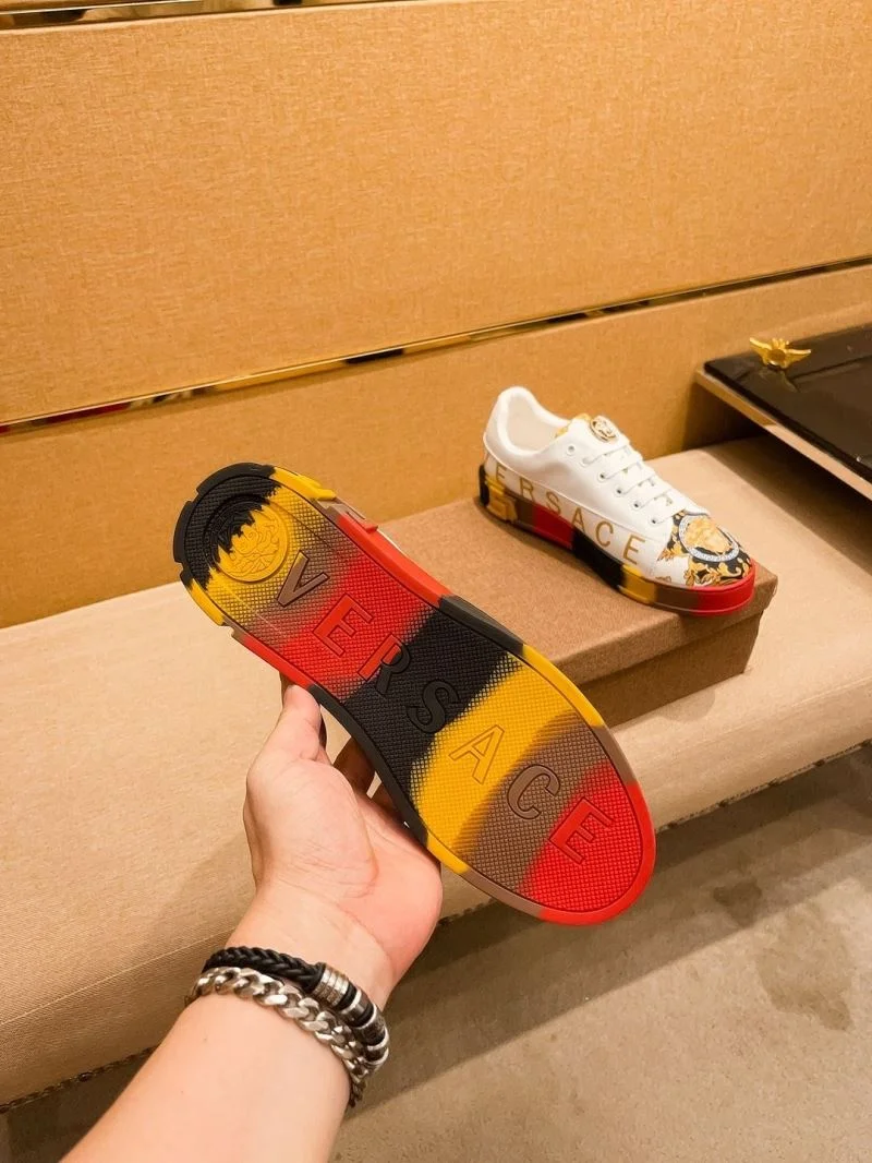 Brand-authenticated Versace Low Shoes