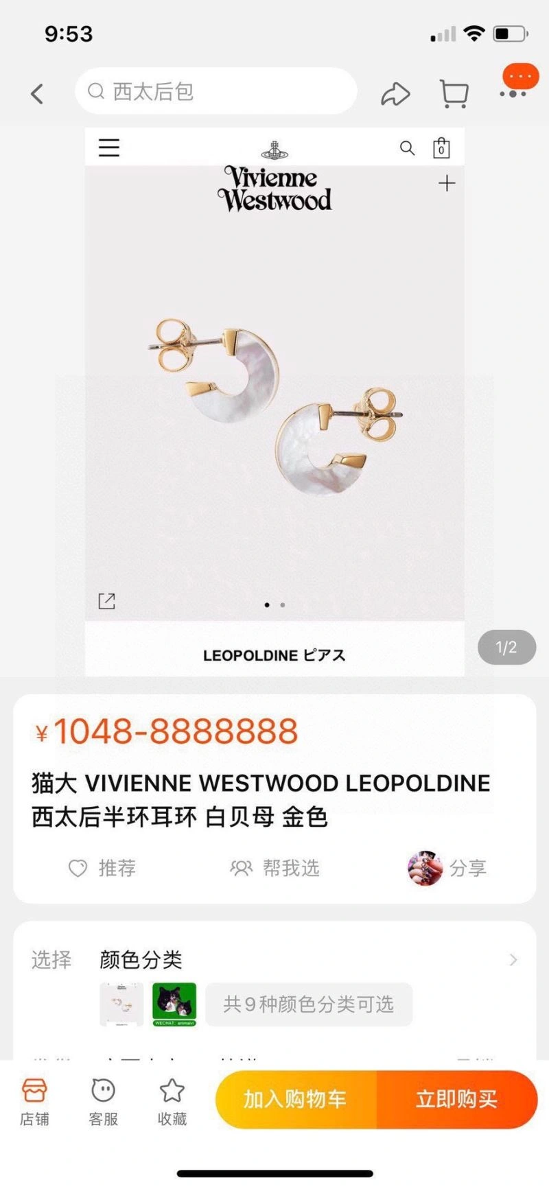 Economical Vivienne Westwood Earrings