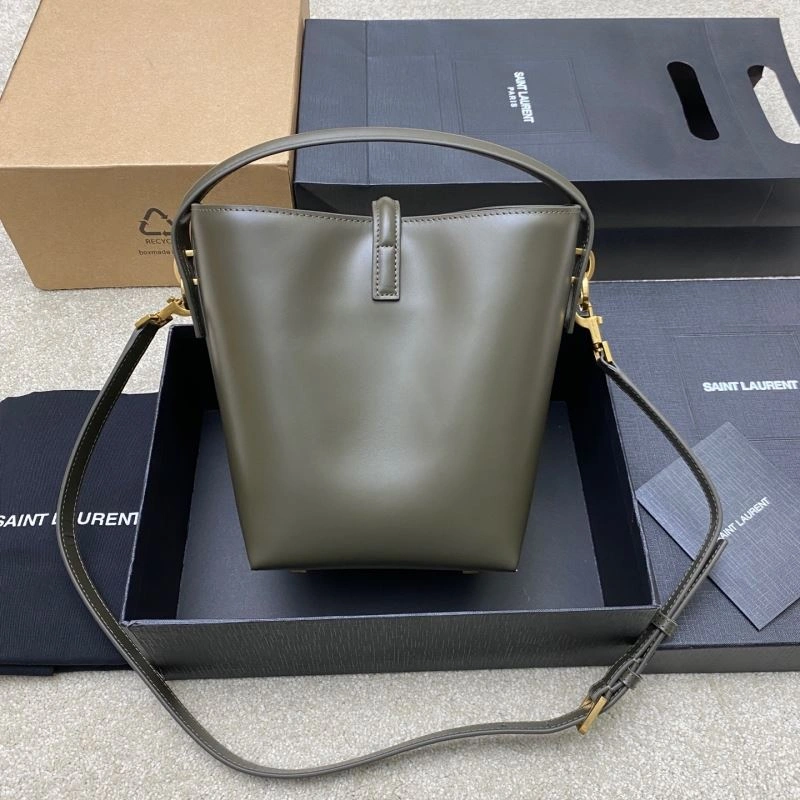 Value-priced YSL Bucket Bags