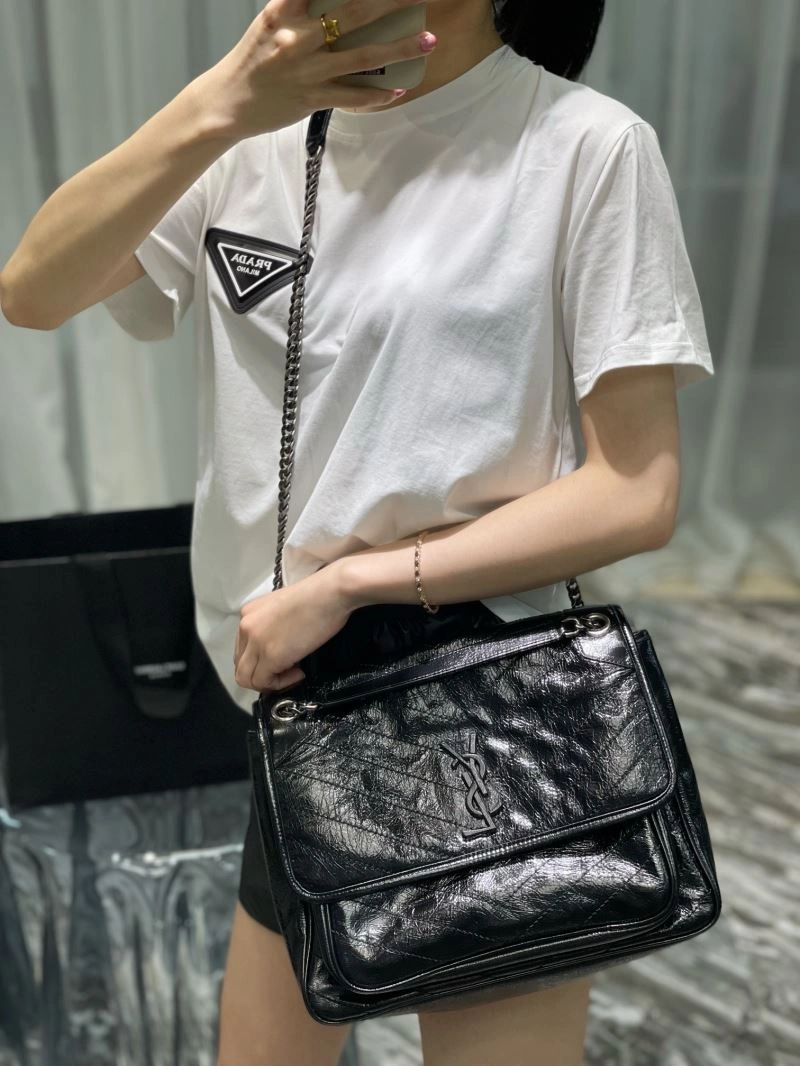 Brand-authenticated YSL Satchel Bags