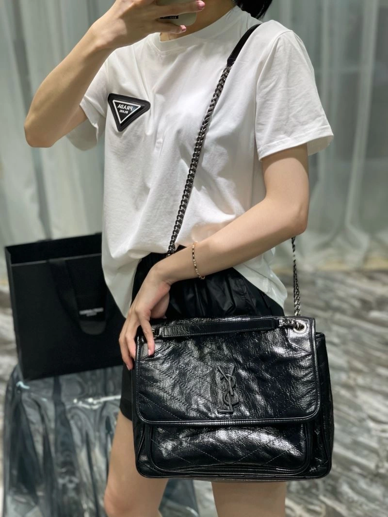 Brand-authenticated YSL Satchel Bags