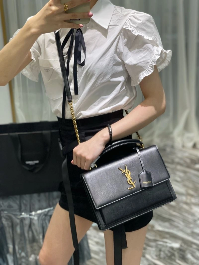 Brand-authenticated YSL Satchel Bags