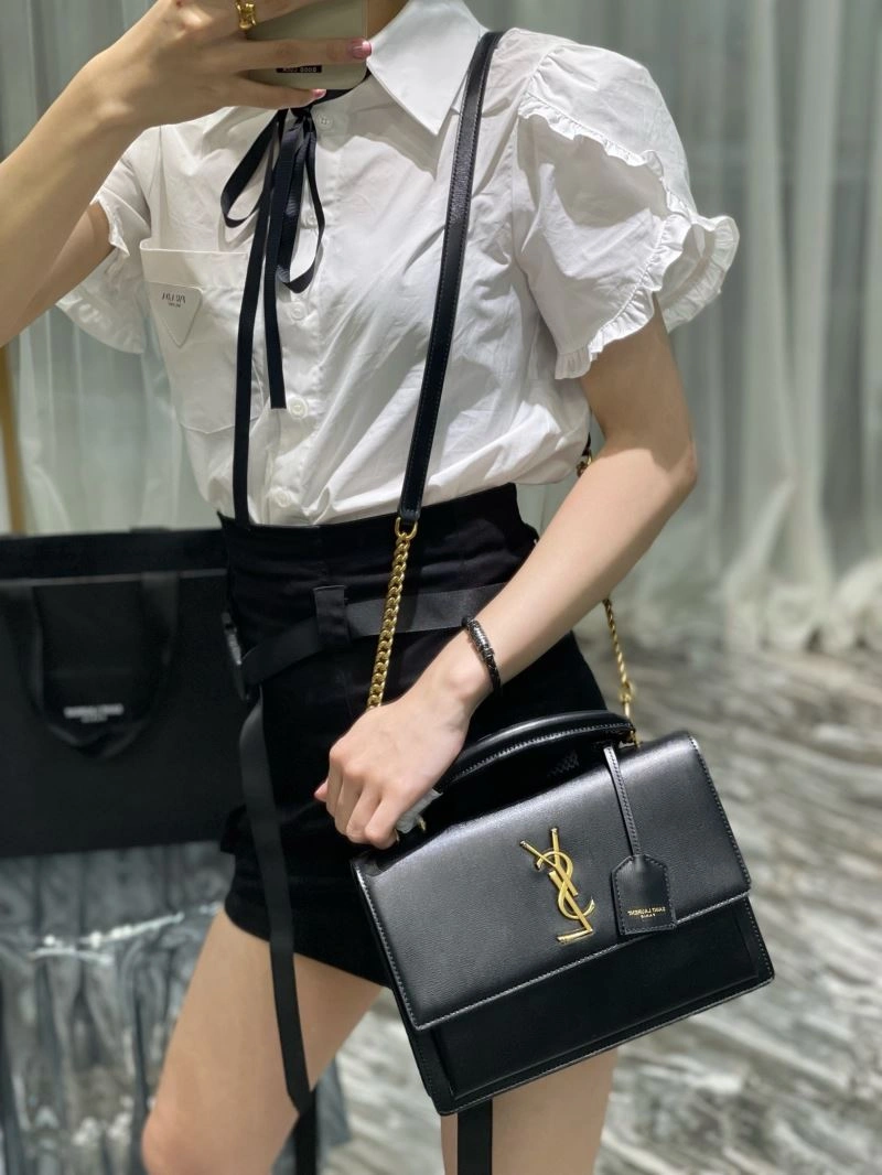 Brand-authenticated YSL Satchel Bags