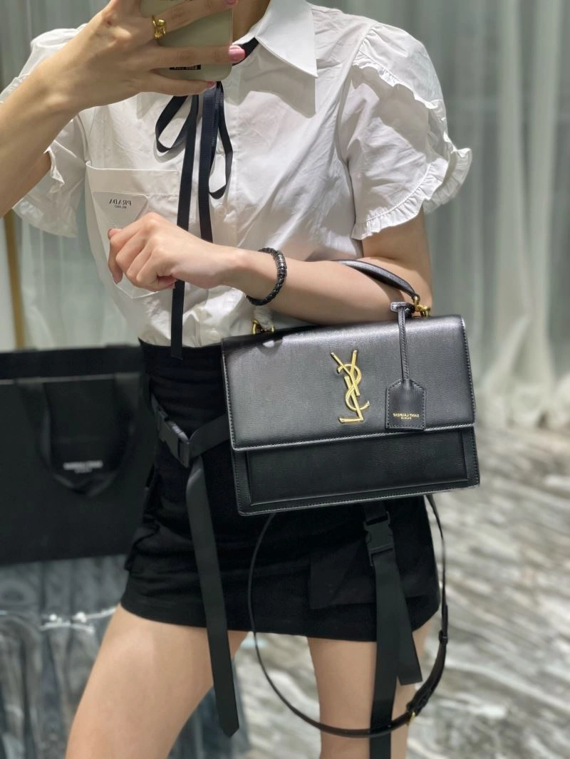 Brand-authenticated YSL Satchel Bags