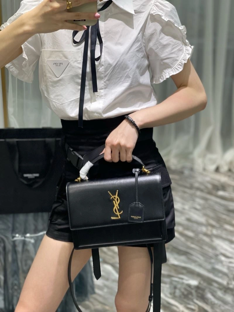 Brand-authenticated YSL Satchel Bags