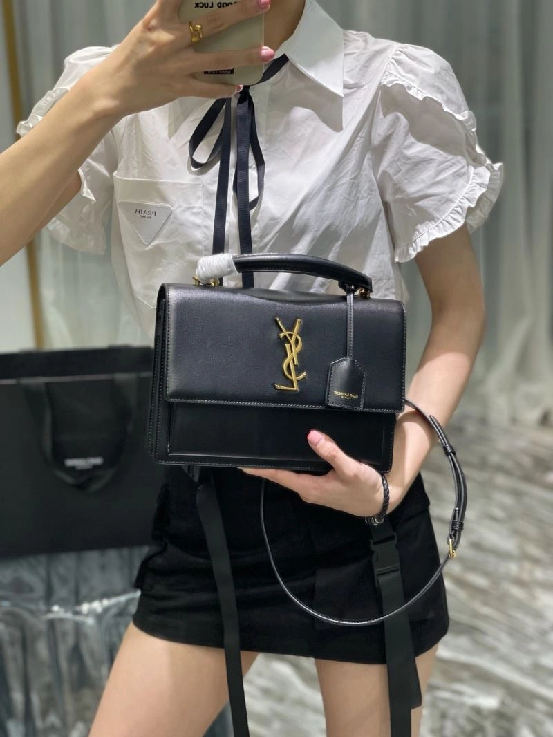Brand-authenticated YSL Satchel Bags