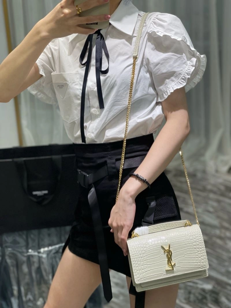 Brand-authenticated YSL Satchel Bags