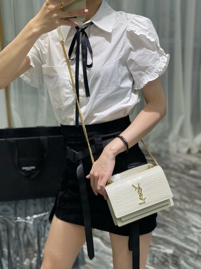 Brand-authenticated YSL Satchel Bags