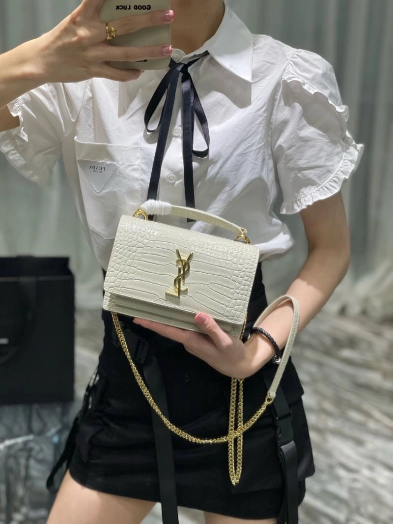 Brand-authenticated YSL Satchel Bags