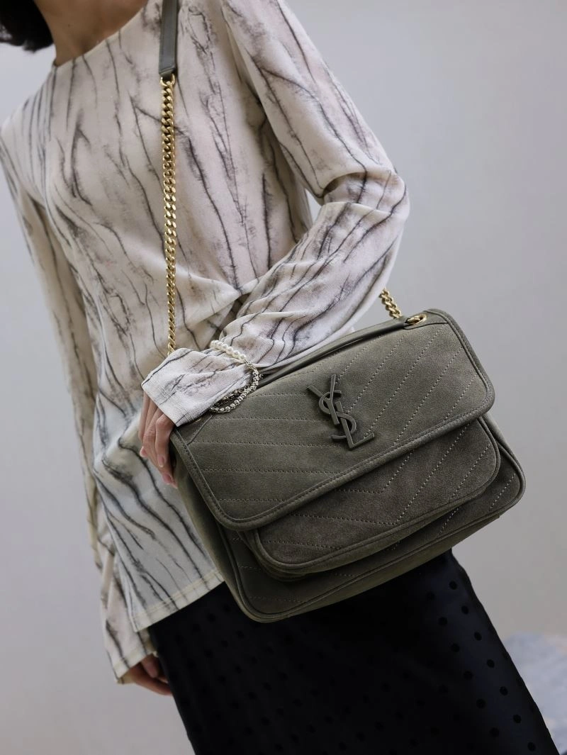 Brand-authenticated YSL Satchel Bags