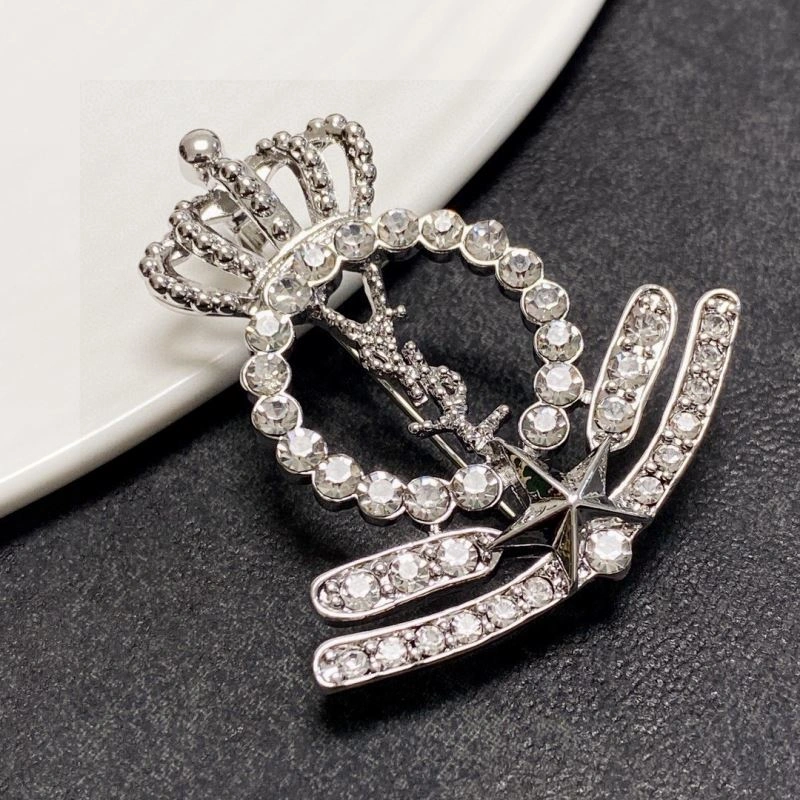 Brand-authenticated Ysl Brooches