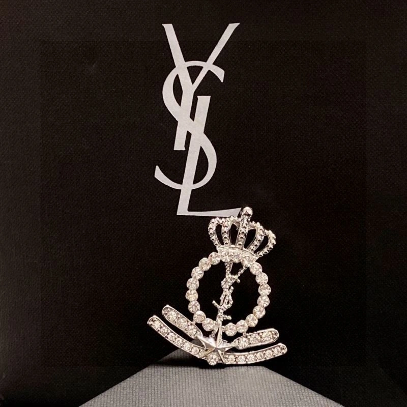 Brand-authenticated Ysl Brooches