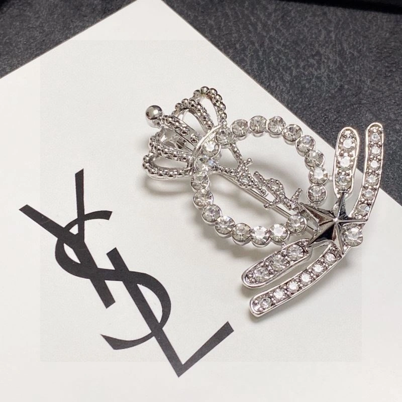 Brand-authenticated Ysl Brooches
