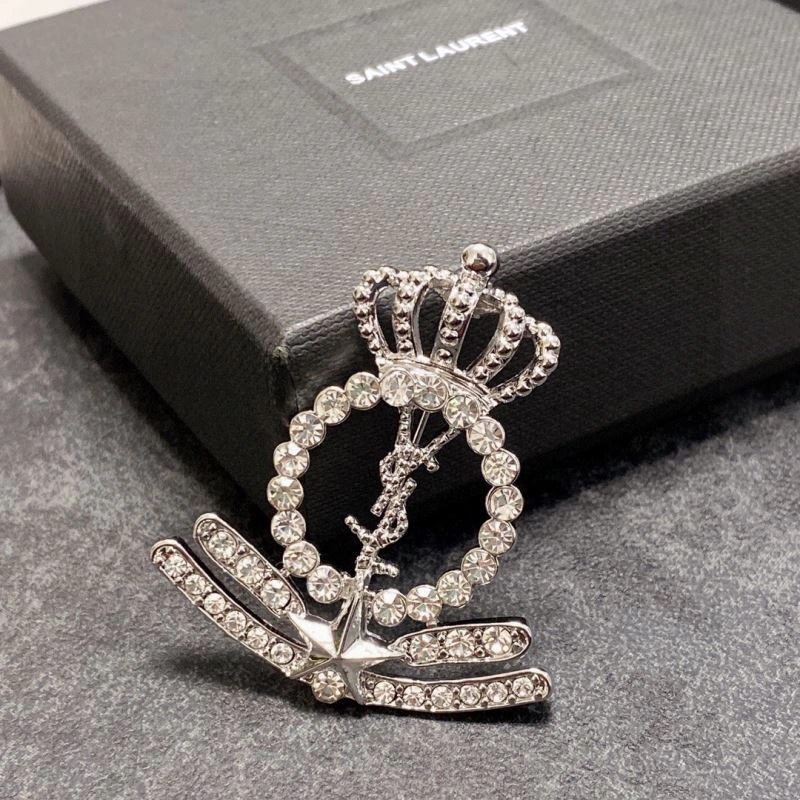 Brand-authenticated Ysl Brooches