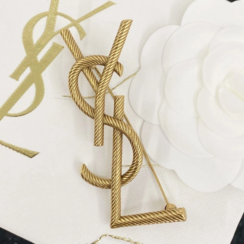 Brand-authenticated Ysl Brooches