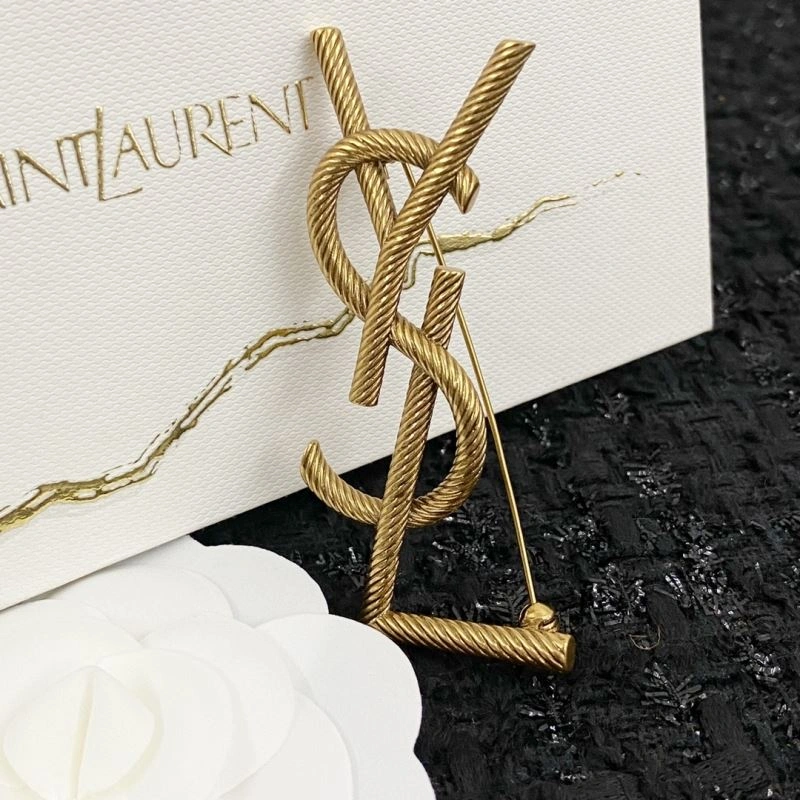 Brand-authenticated Ysl Brooches
