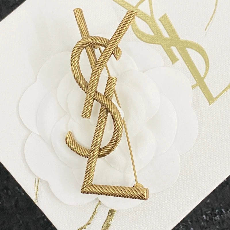 Brand-authenticated Ysl Brooches