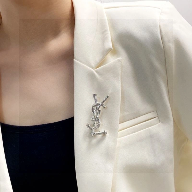 Brand-authenticated Ysl Brooches