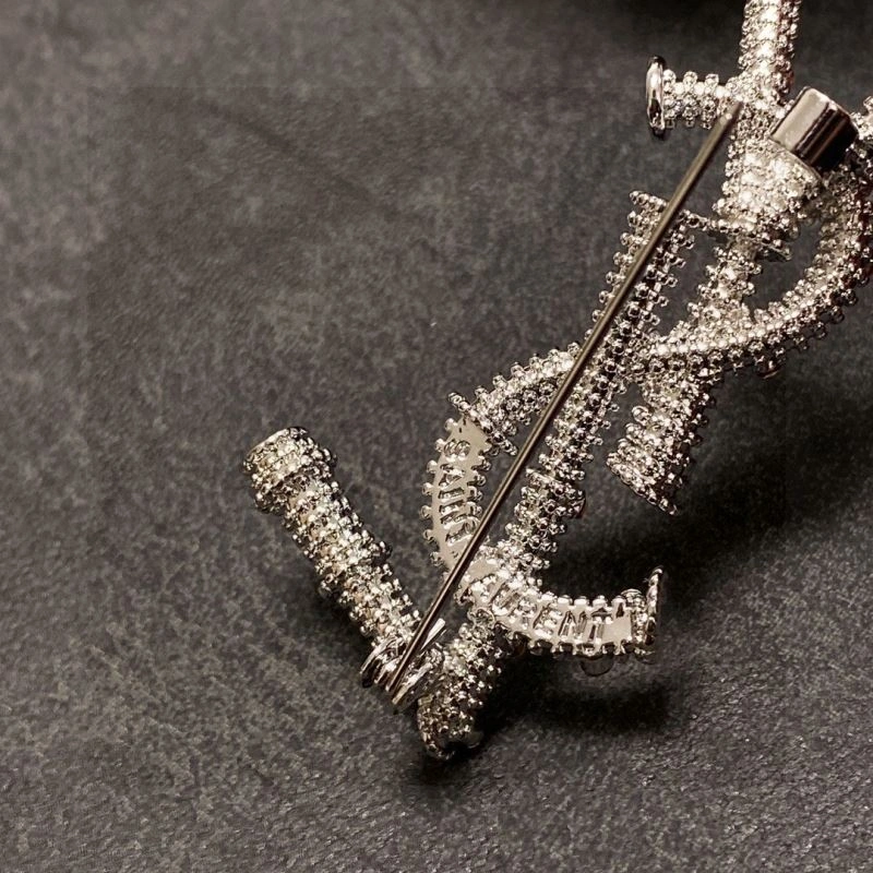 Brand-authenticated Ysl Brooches