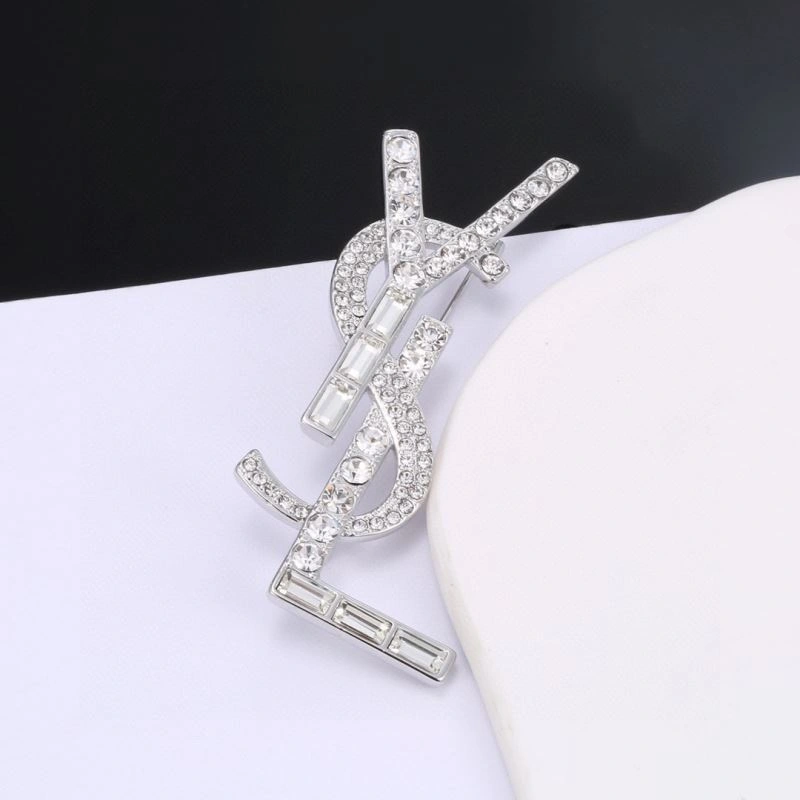 Brand-authenticated Ysl Brooches