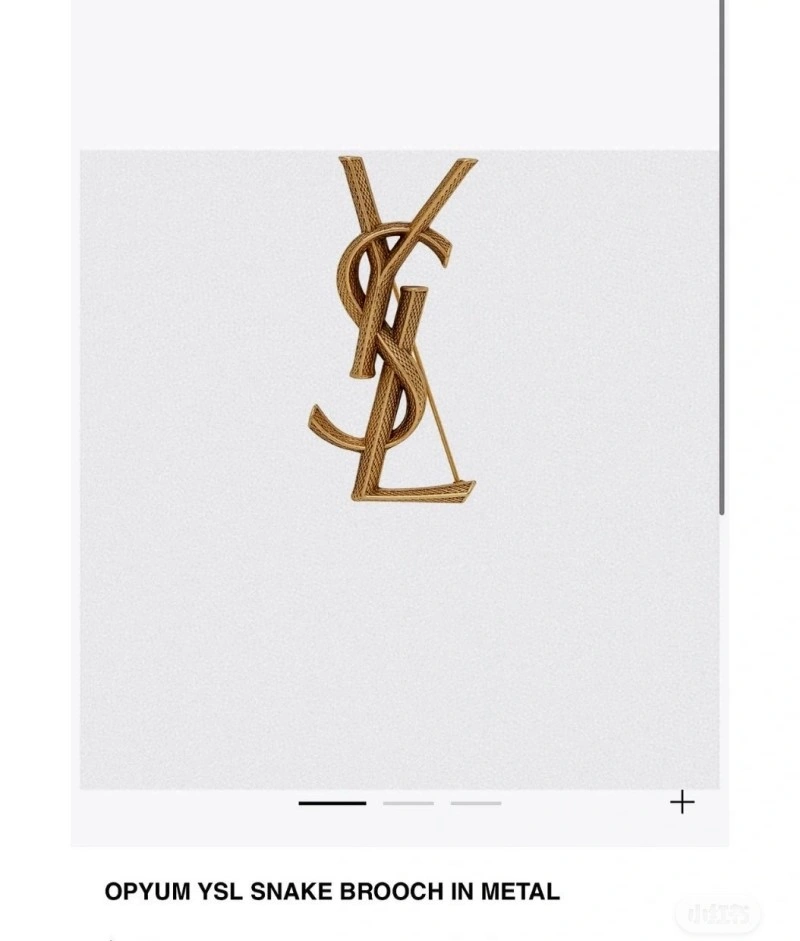 Brand-authenticated Ysl Brooches