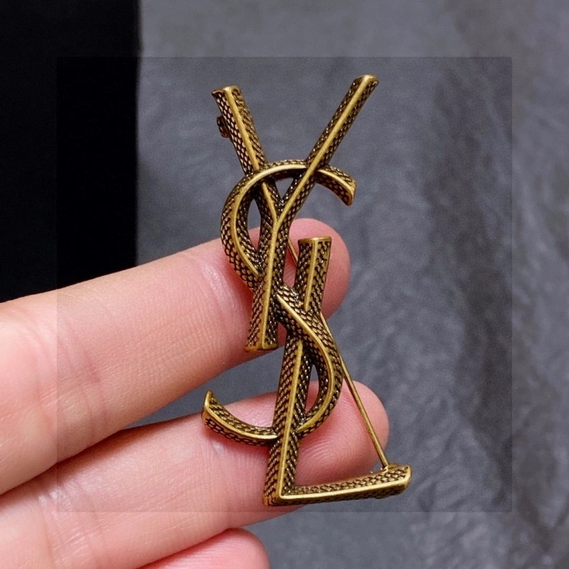 Brand-authenticated Ysl Brooches