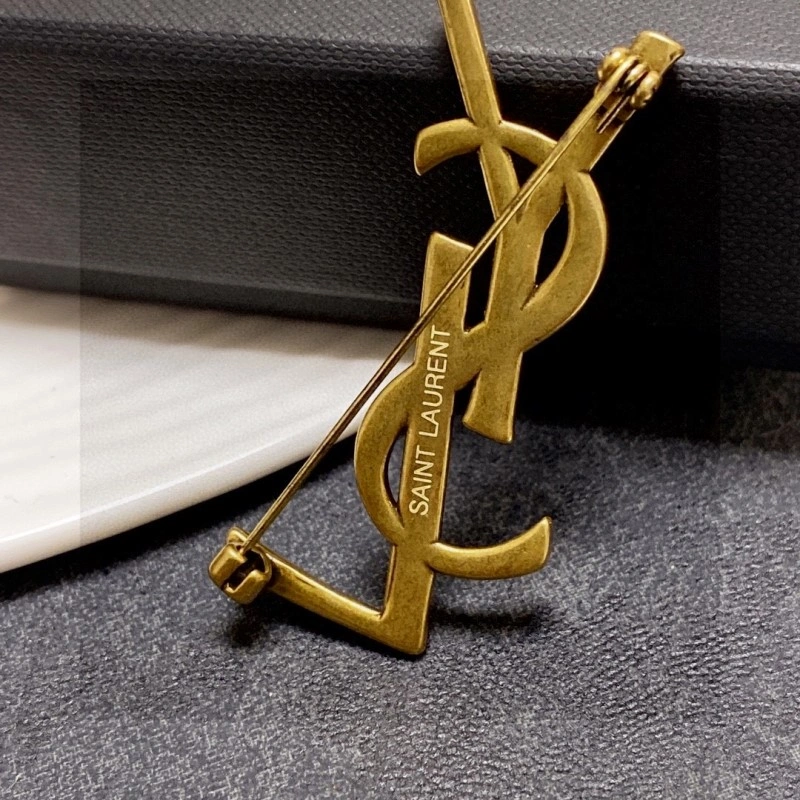 Brand-authenticated Ysl Brooches