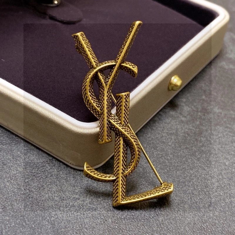 Brand-authenticated Ysl Brooches