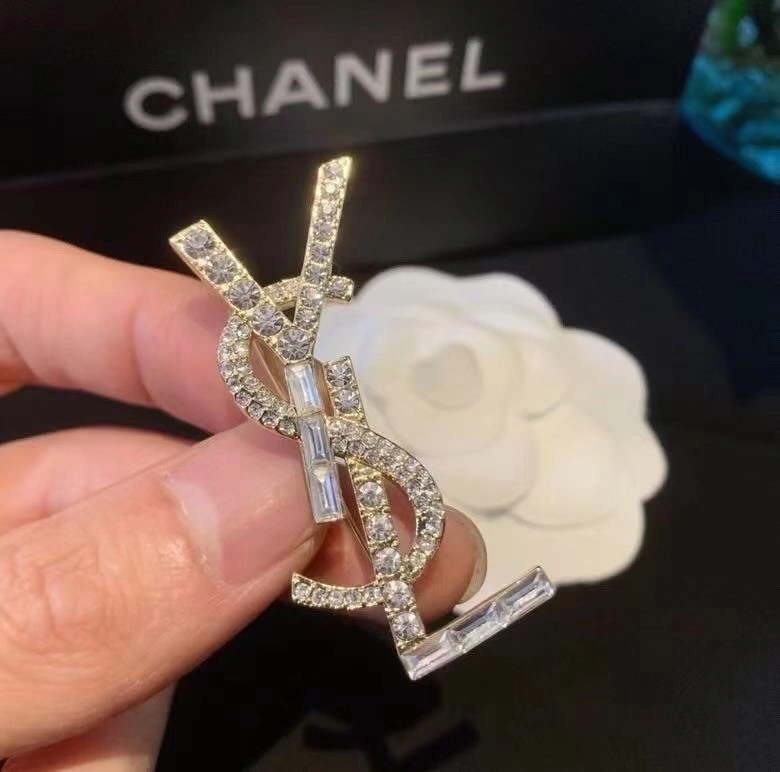 Brand-authenticated Ysl Brooches