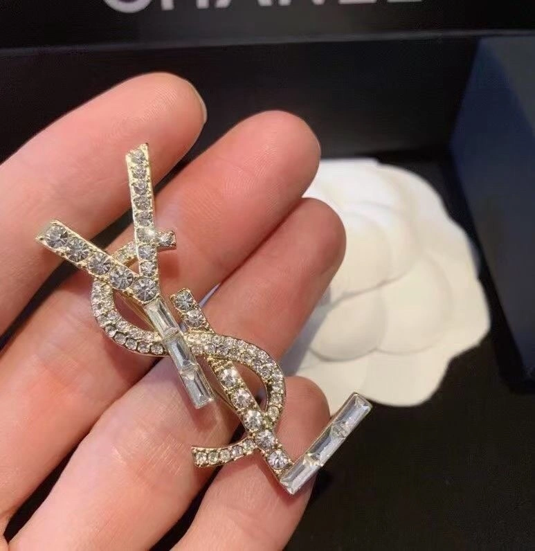 Brand-authenticated Ysl Brooches