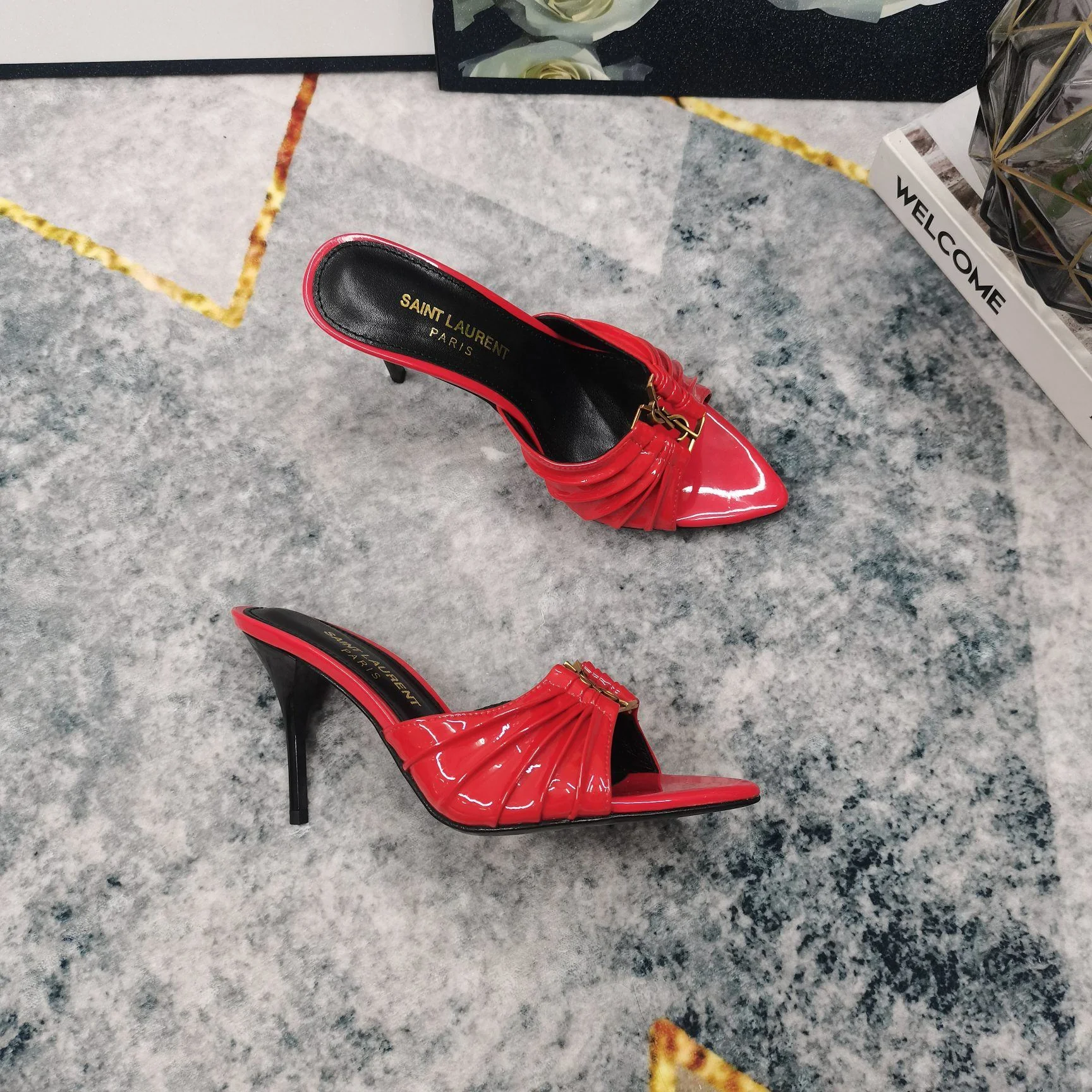 1:1 copy Ysl Sandals