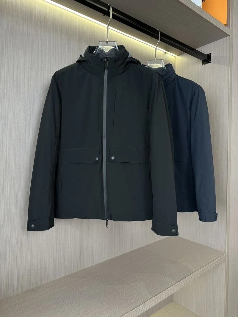 Brand-authenticated Zegna Down Jackets