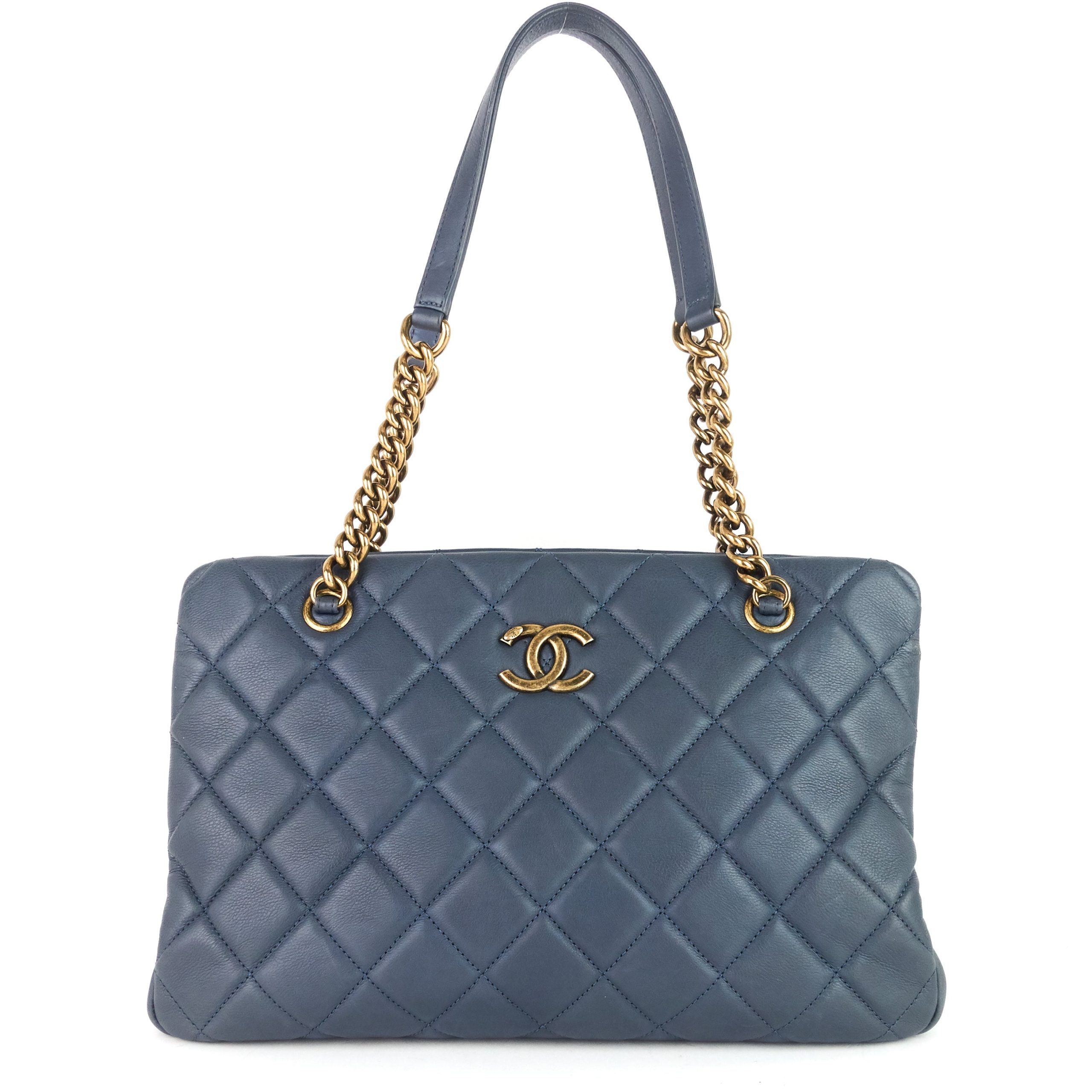 CC Crown Medium Calfskin Tote Bag - Chanel Outlet USA Official Store